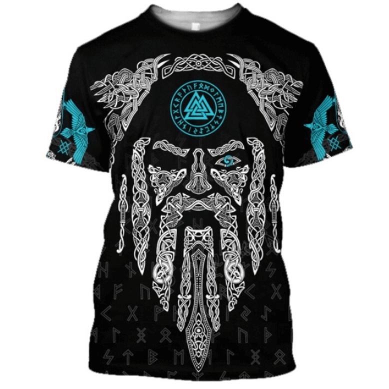Wikinger T-Shirt - Odin mit dem Valknut-Symbol - Walhalla Wikinger