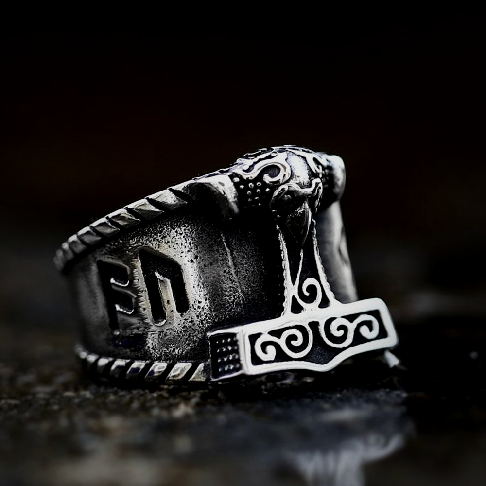 MJÖLNIR Ring - Walhalla Wikinger